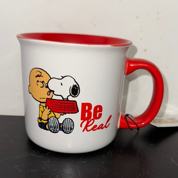 Peanuts | Other | Peanuts Snoopy And Charlie Brown Red And White Mug ...